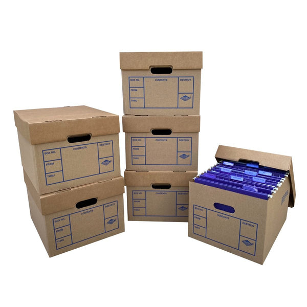 File Moving Boxes - Pack of 6 | UsedCardboardBoxes